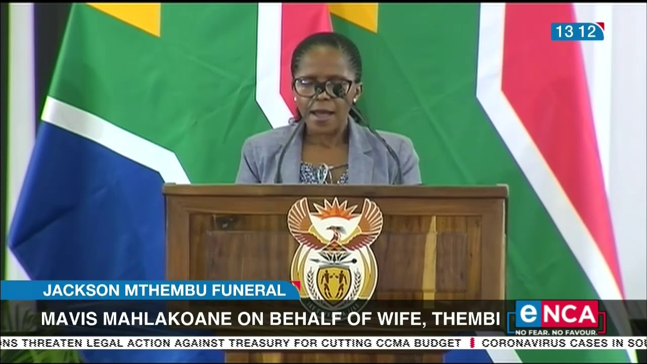 Jackson Mthembu Funeral | President still in disbelief - YouTube