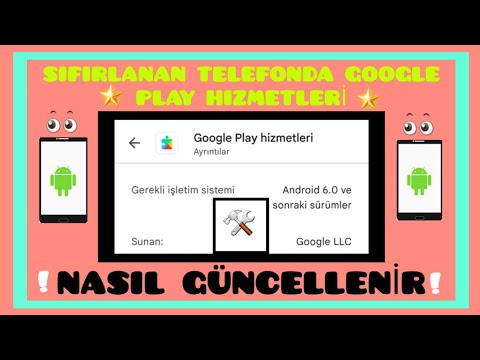 Sıfırlanan Telefonda Google Play Hizmetleri Güncellenmiyor | Uygulamalar Açılmıyor