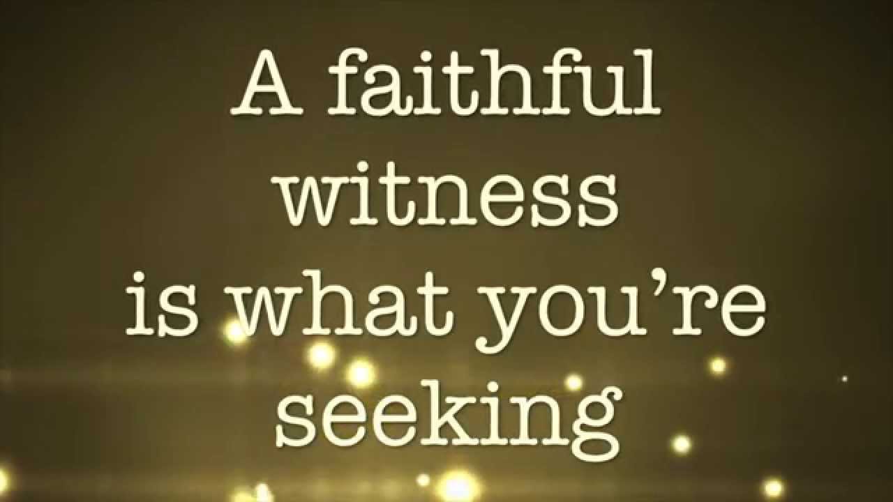 A Faithful Withness by J. Brian Craig (lyric video) - YouTube