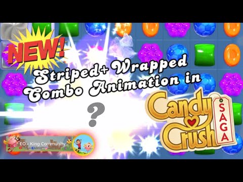 NEW Striped + Wrapped Candy Combo Animation! - Old vs New Comparison ...
