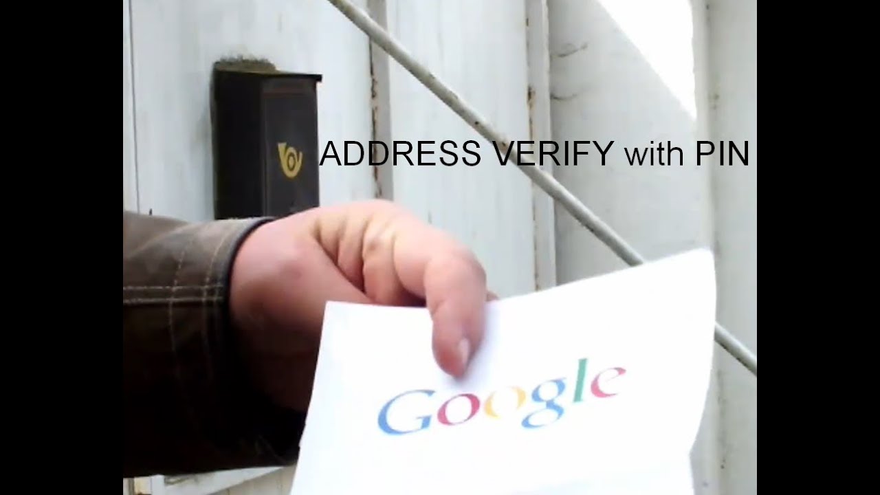 YOUTUBE /ADSENSE/ VERIFY ADDRESS with PIN - YouTube
