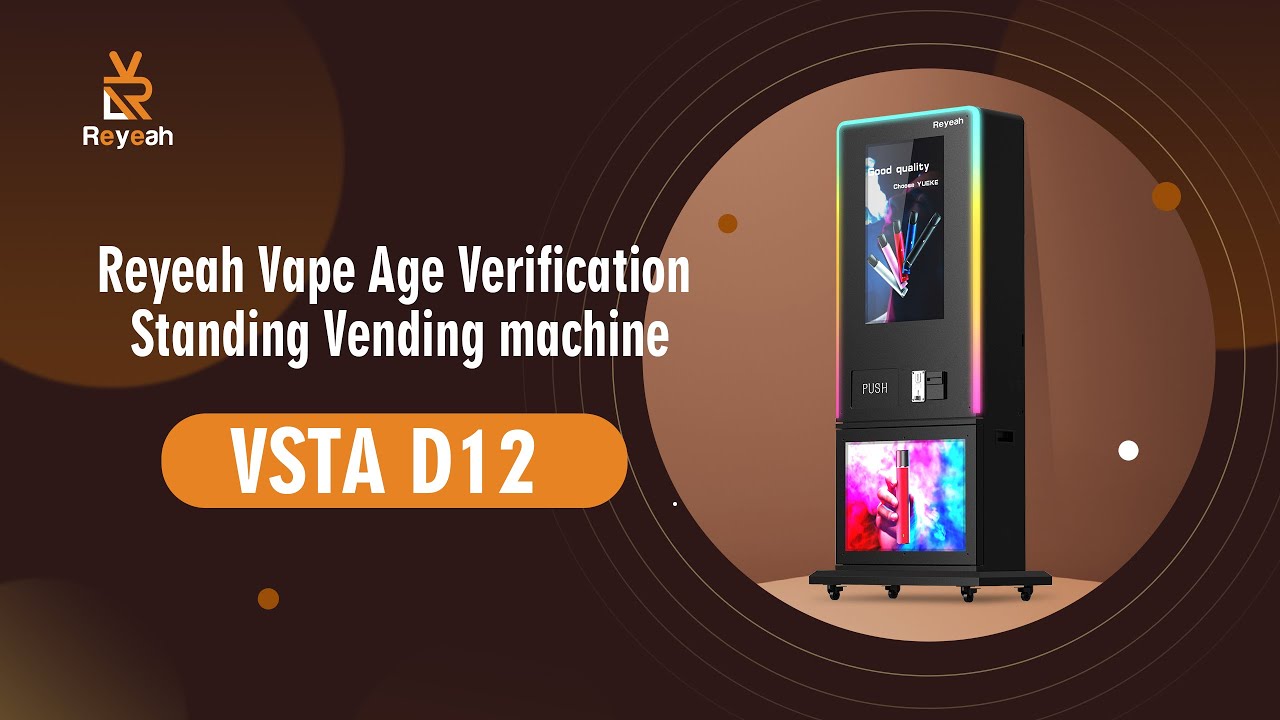 Biometric Verification Vape Vending Machine – Reyeah D12-02 - YouTube