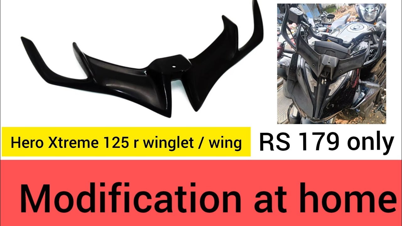 hero Xtreme 125 r modified in 🔥Rs 179 only🔥 at home - YouTube