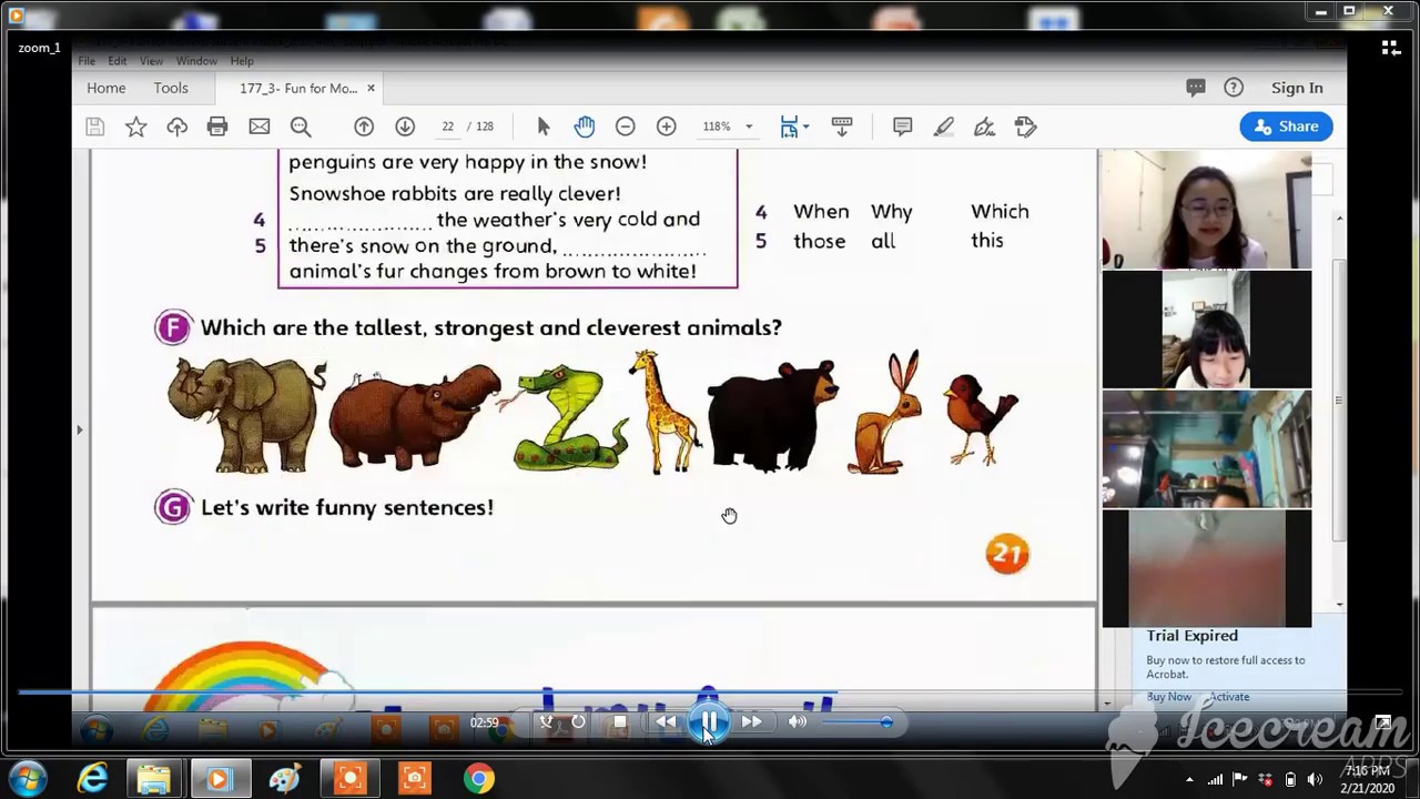 In class video - YouTube