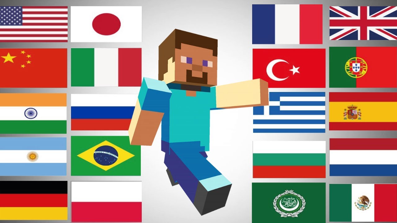 If Minecraft Steve is from different countries. - YouTube