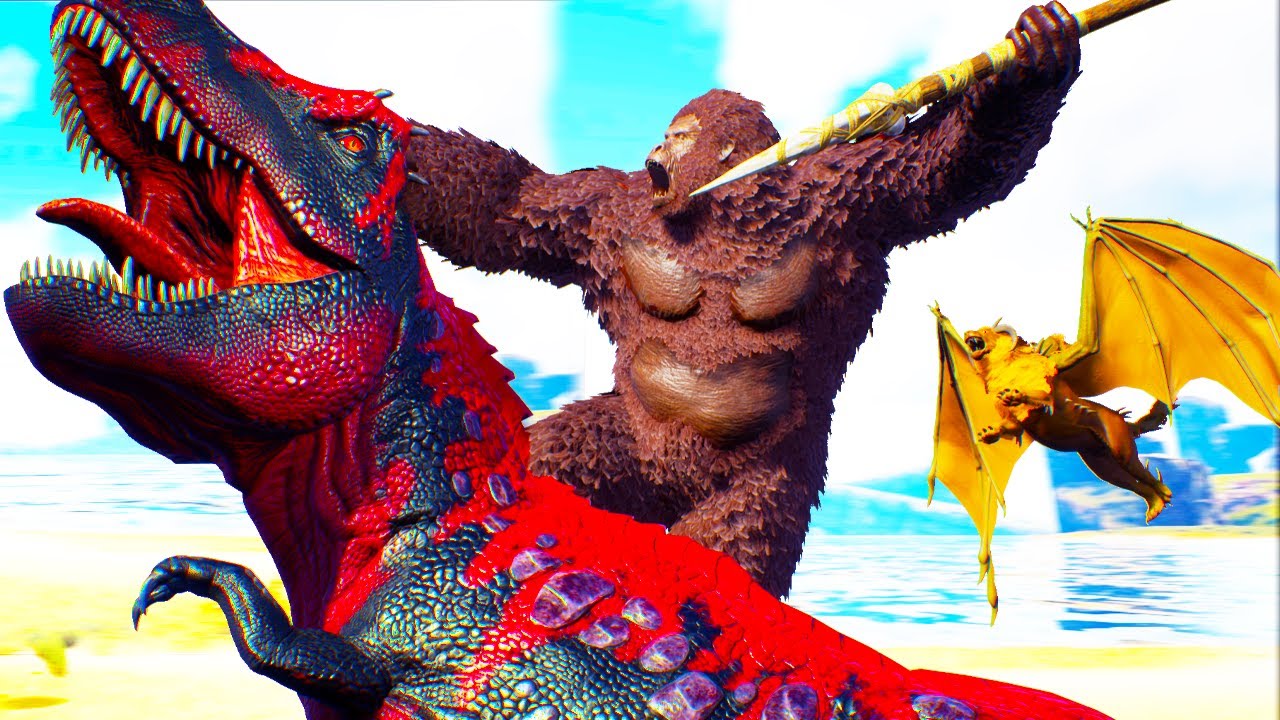 ARK X - Hunting The KONG KILLER BOSS REX Once And FOR ALL! (ep44) - Ark ...