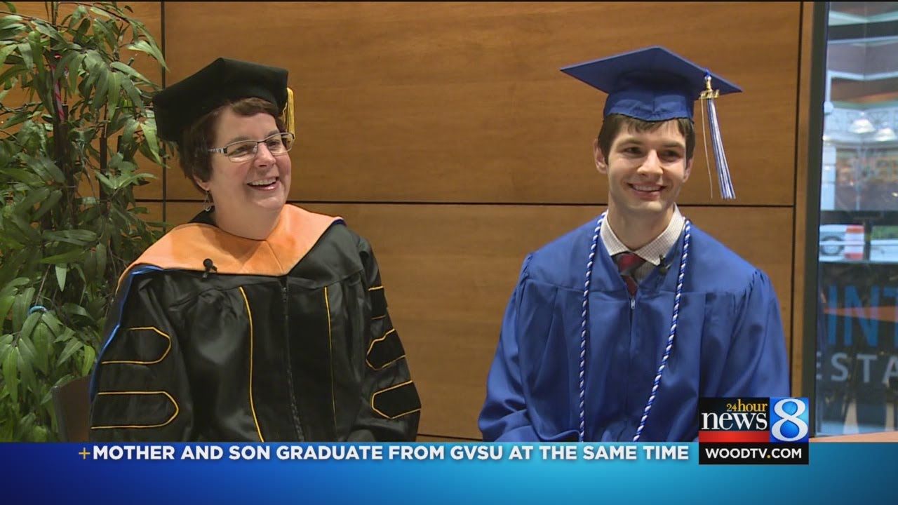 Mom, son graduate nursing program together - YouTube