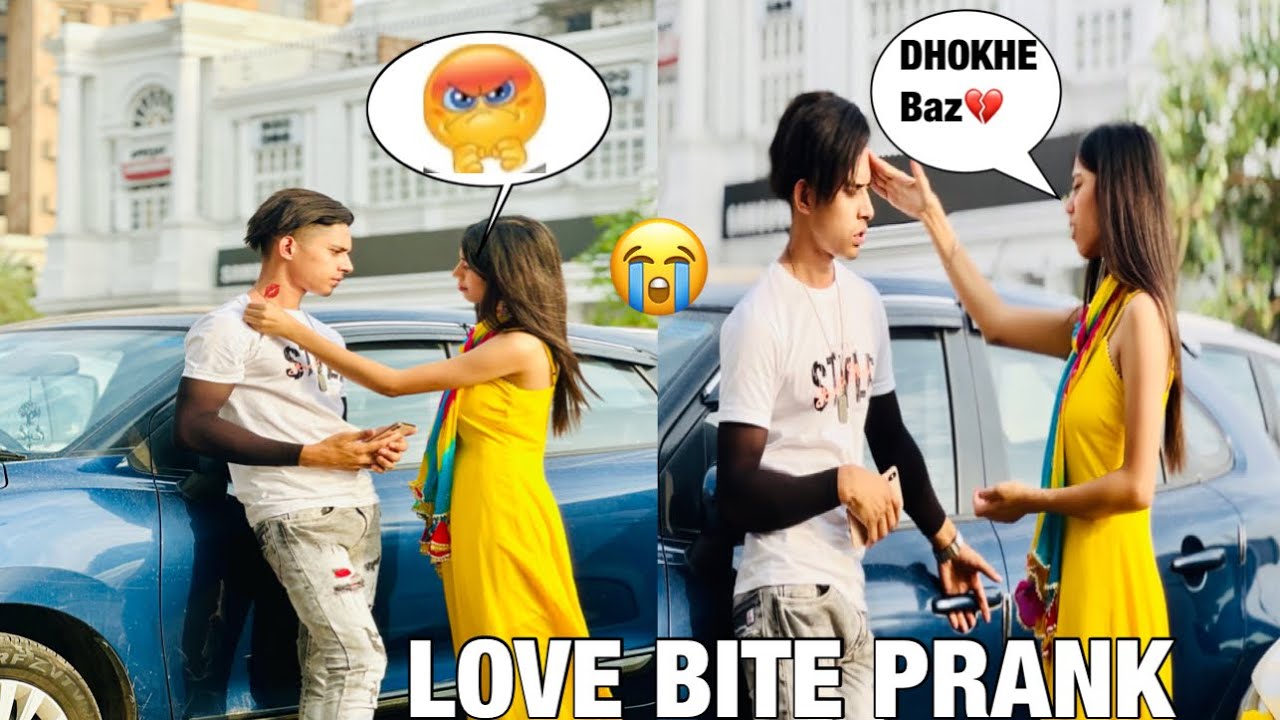 Love bite prank 💋 on my bestfriend || gone wrong🤪 ||rahib world - YouTube