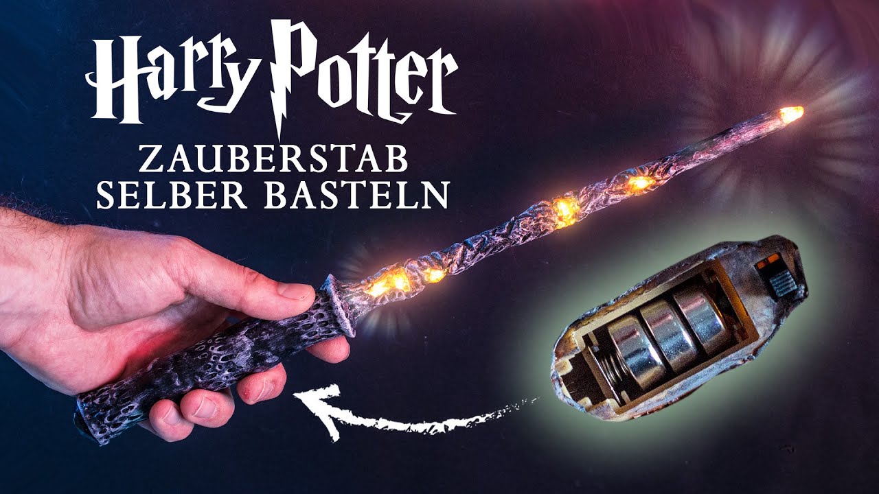 LEUCHTENDEN HARRY POTTER LUMOS ZAUBERSTAB SELBER BASTELN / FOAMCLAY ...