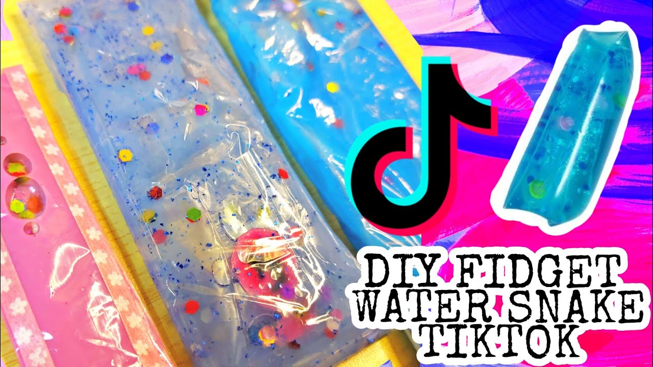 DIY FIDGET TIKTOK - WATER SNAKE - DIY FIDGET TOYS when your broke | BY ...