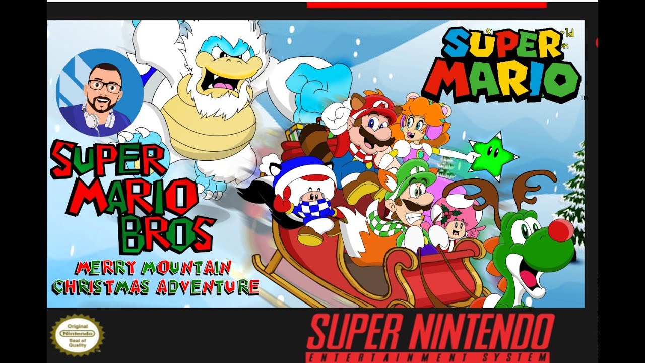 Super Mario Bros (SNES) Merry Mountain Christmas Adventure - YouTube