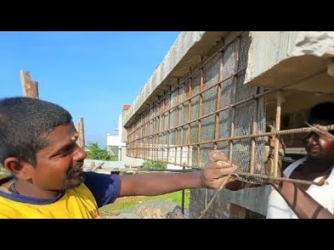 Techniques of Drop mess concrete centre in Wall Making Const?.. - YouTube