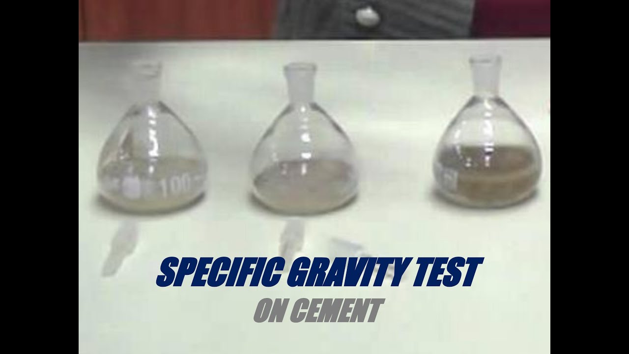 Specific Gravity test - YouTube