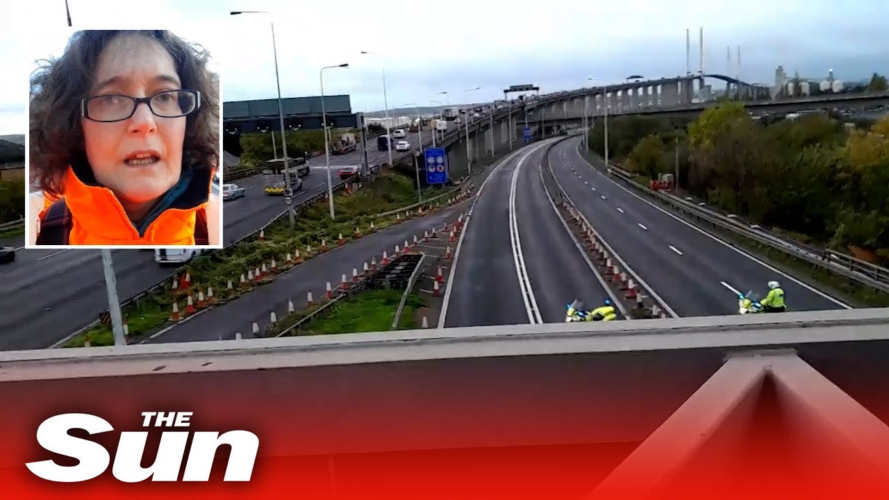 Just Stop Oil protests disrupt M25 for second straight day - YouTube