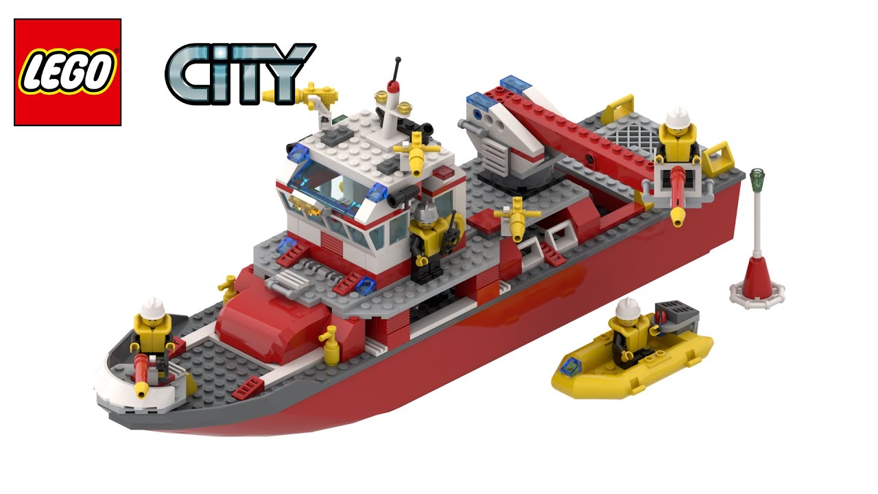LEGO City 7207 | Fire Boat | 2010 - YouTube