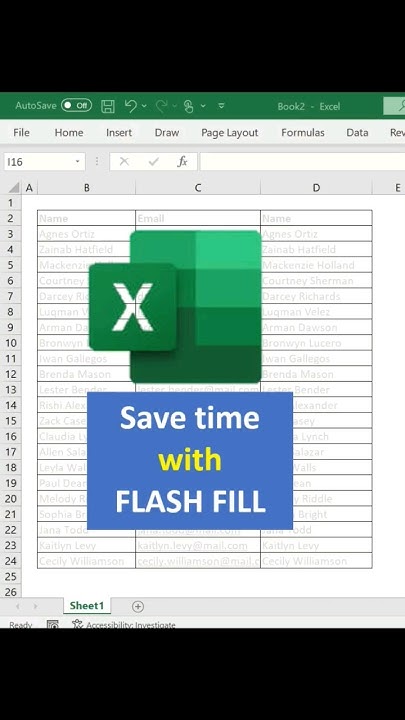 Save time with Flash Fill in Ms Excel | Use shortcut to fill values ...