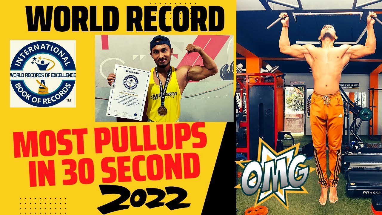 Most pull ups in 30 Seconds | New world Record 2022 by Youday Fitness ...