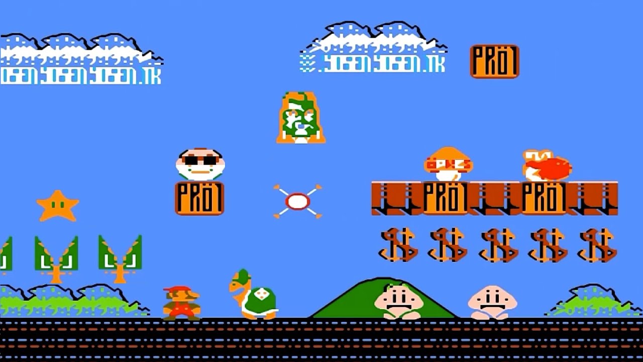 Super Mario Bros HD BUT Mario is Rich - YouTube