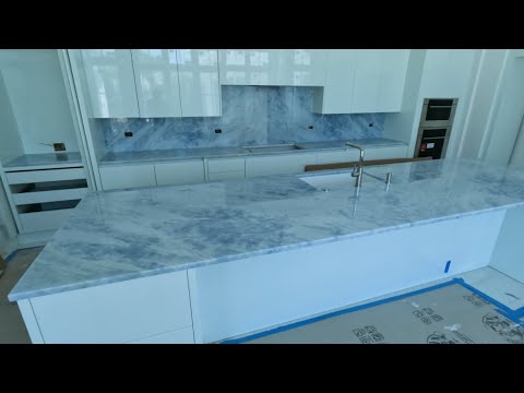 Kitchen Countertop/ Full height Splash/ 2 Piece Island Installation ...