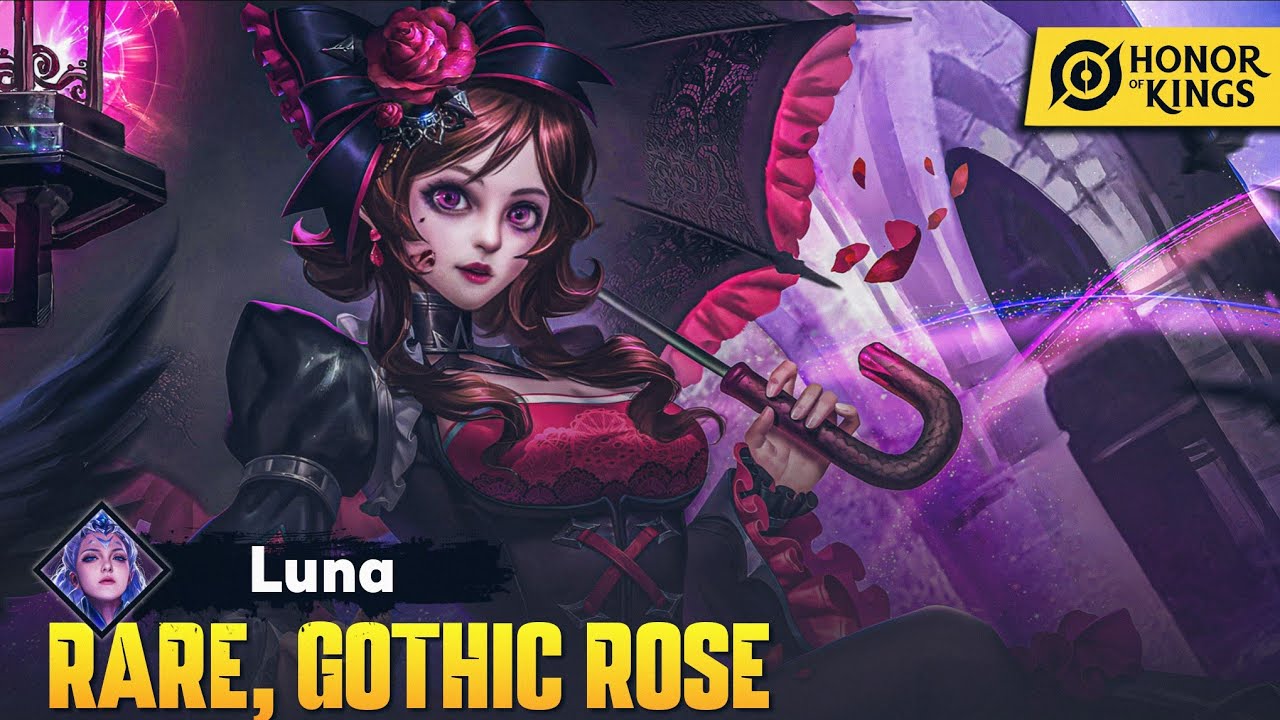 Luna Gothic Rose | Skin Showcase | Honor of Kings Spotlight - YouTube