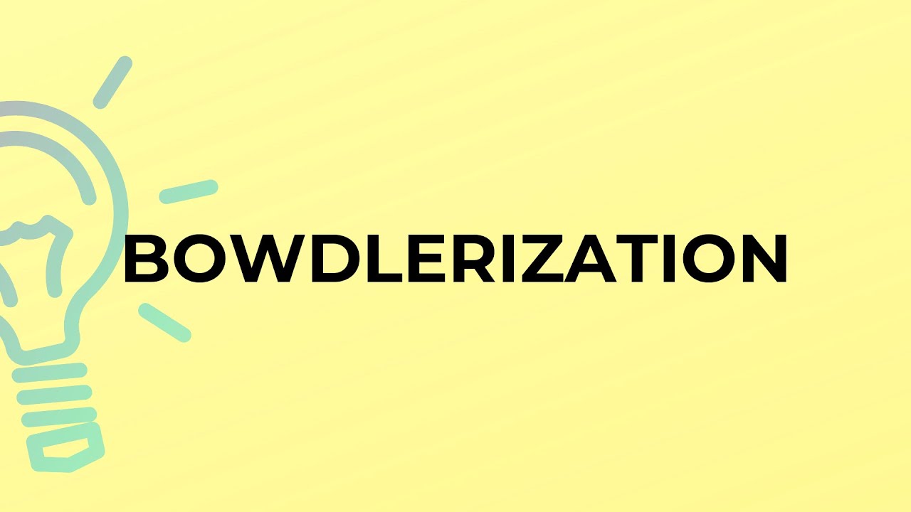 What is the meaning of the word BOWDLERIZATION? - YouTube