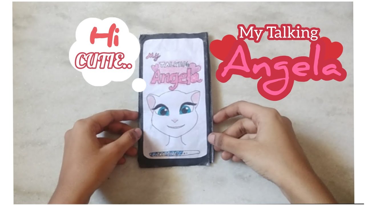 MY Talking Angela paper Quietbook 😍 ️ | DIY My Talking Tom paper game ...