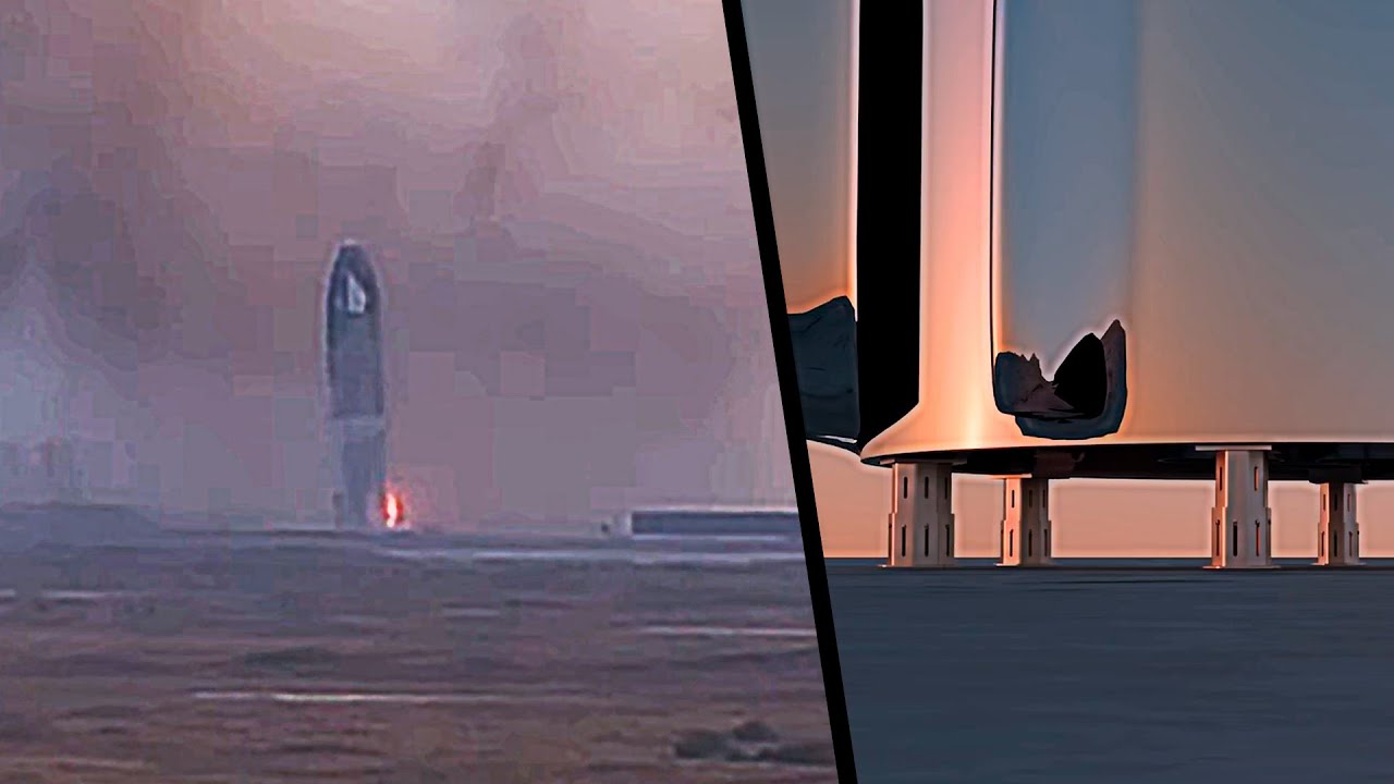 SpaceX Starship SN10 landing legs deployment visualization - YouTube
