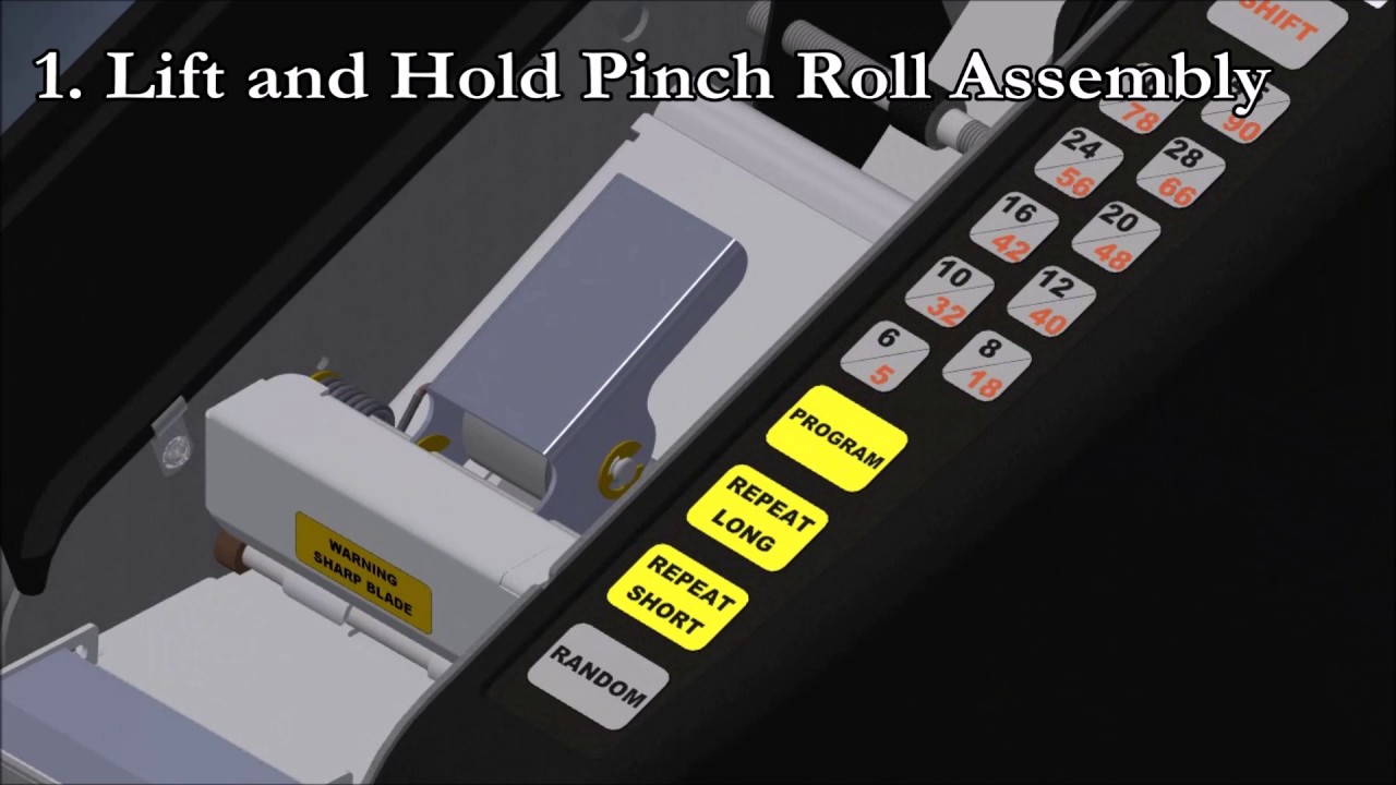 Loading Tape into a Marsh TD2100 Tape Dispenser - YouTube