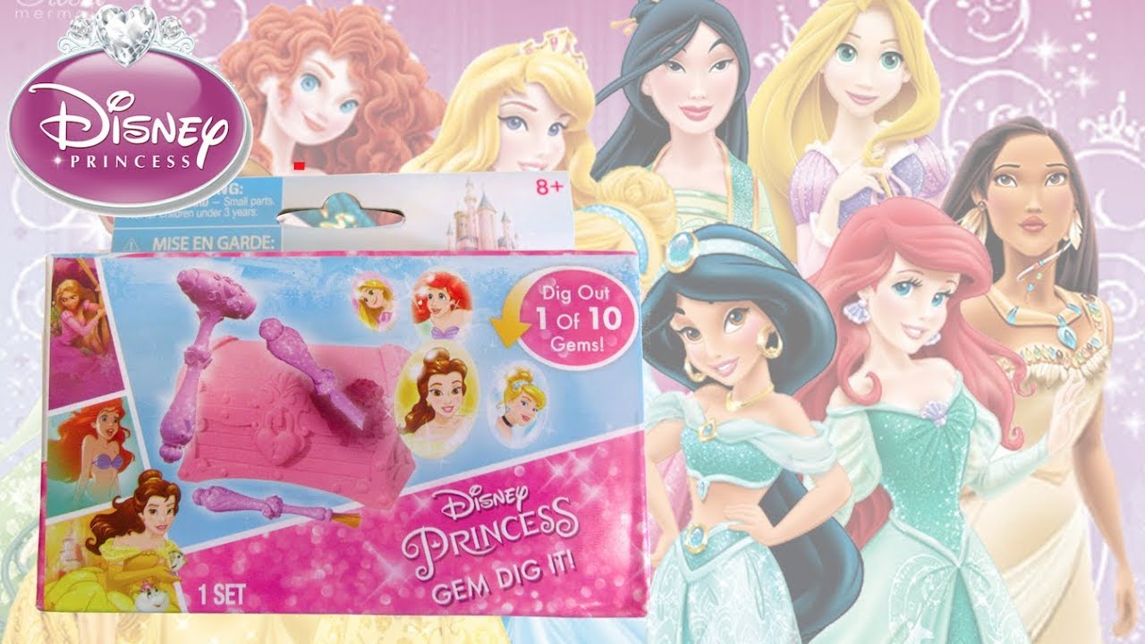 Disney Princess Gem Dig It Kits - YouTube
