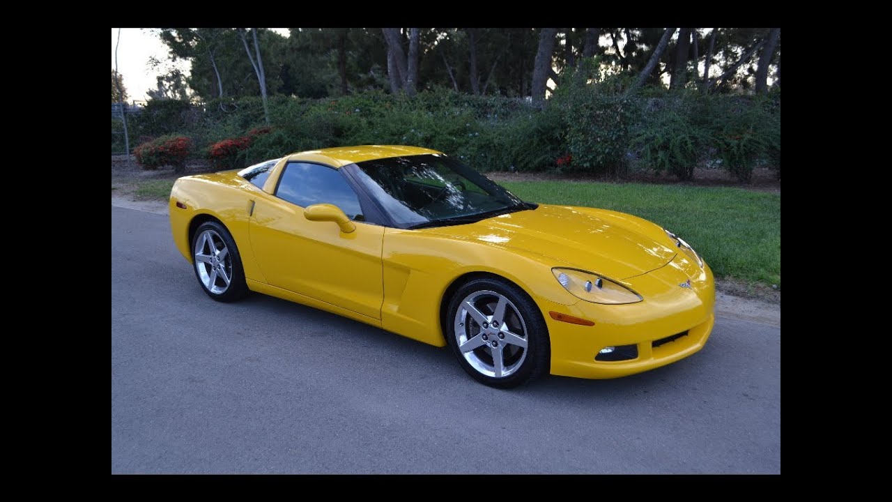 SOLD - 2005 Yellow Corvette Coupe Velocity Yellow for sale by Corvette ...