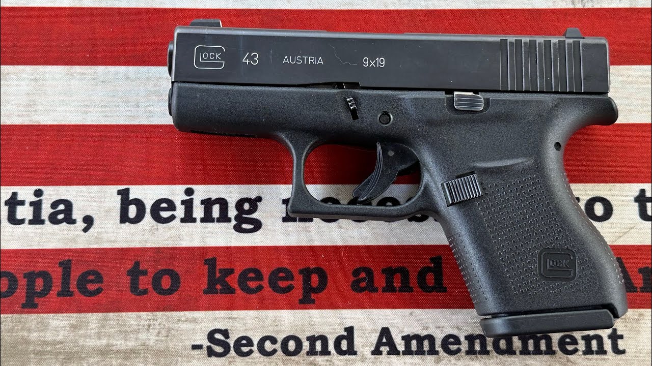 Glock 43 table top review, and why I think it's the perfect edc. - YouTube