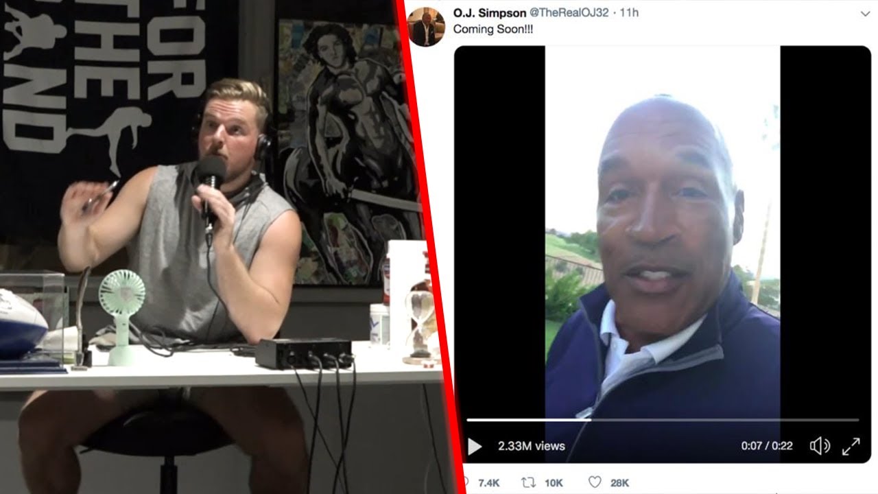 Pat McAfee Talks OJ Simpson's Twitter - YouTube