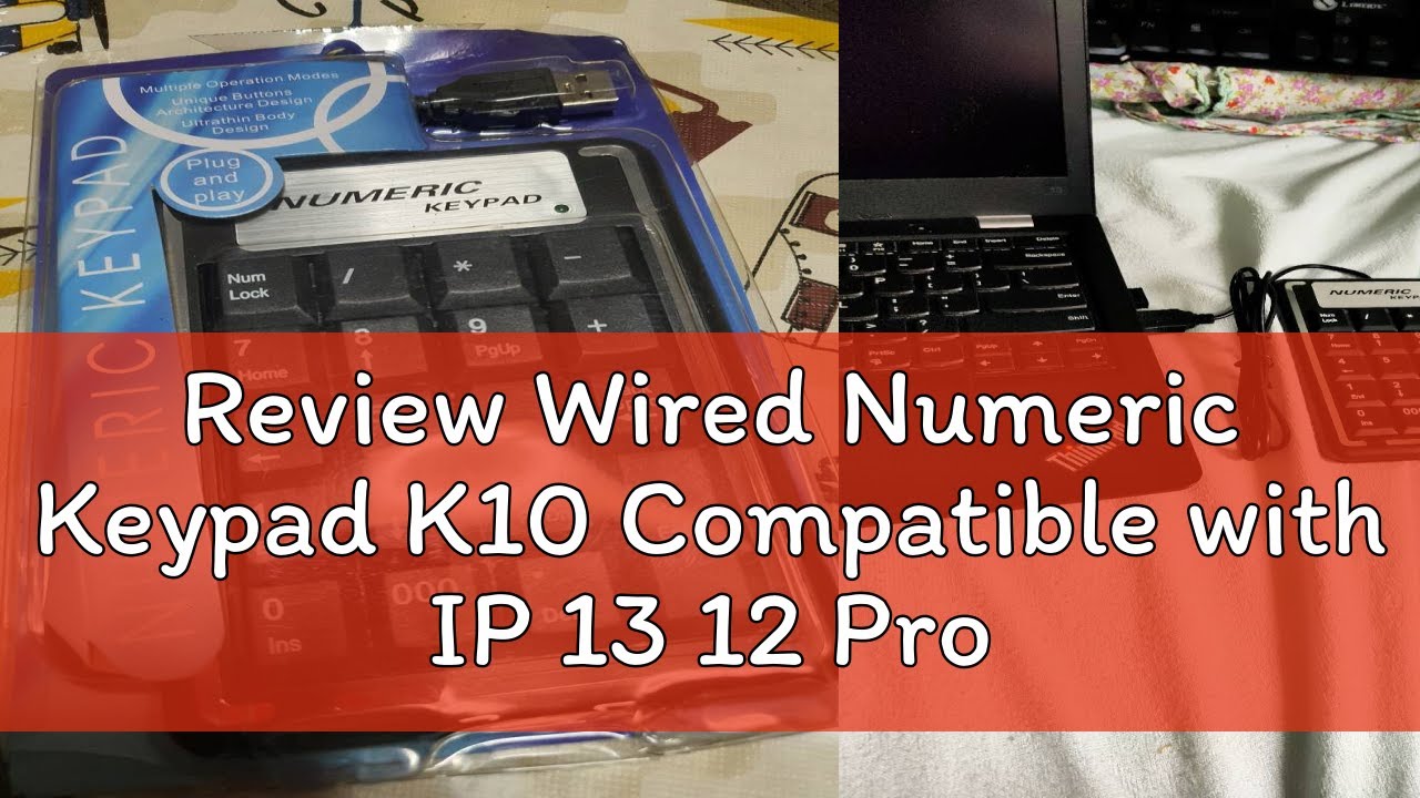 Review Wired Numeric Keypad K10 Compatible with IP 13 12 Pro max Mini ...