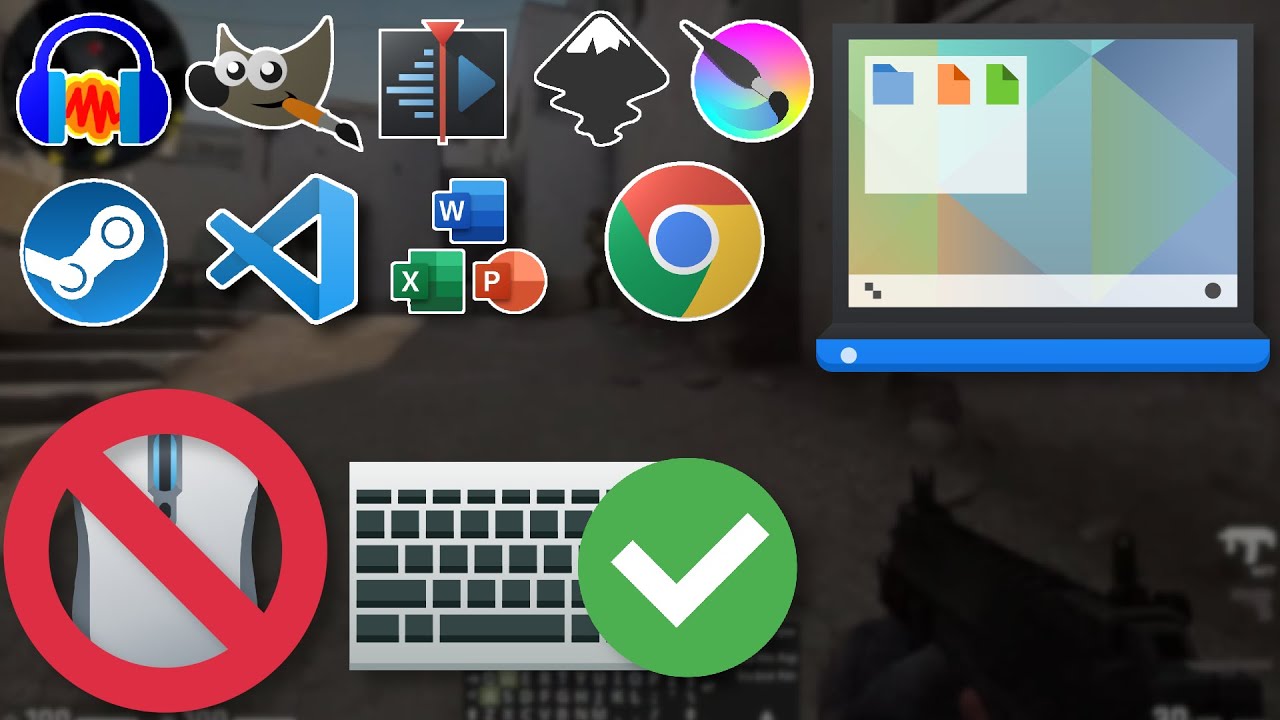 Es posible usar una PC moderna SIN MOUSE? - YouTube