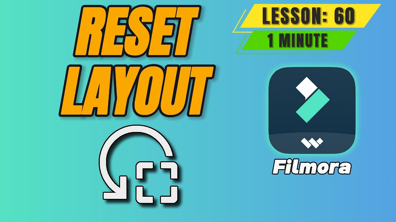 How to Reset Layout in @FilmoraWondershare Fix Messed Up Panels Easily ...