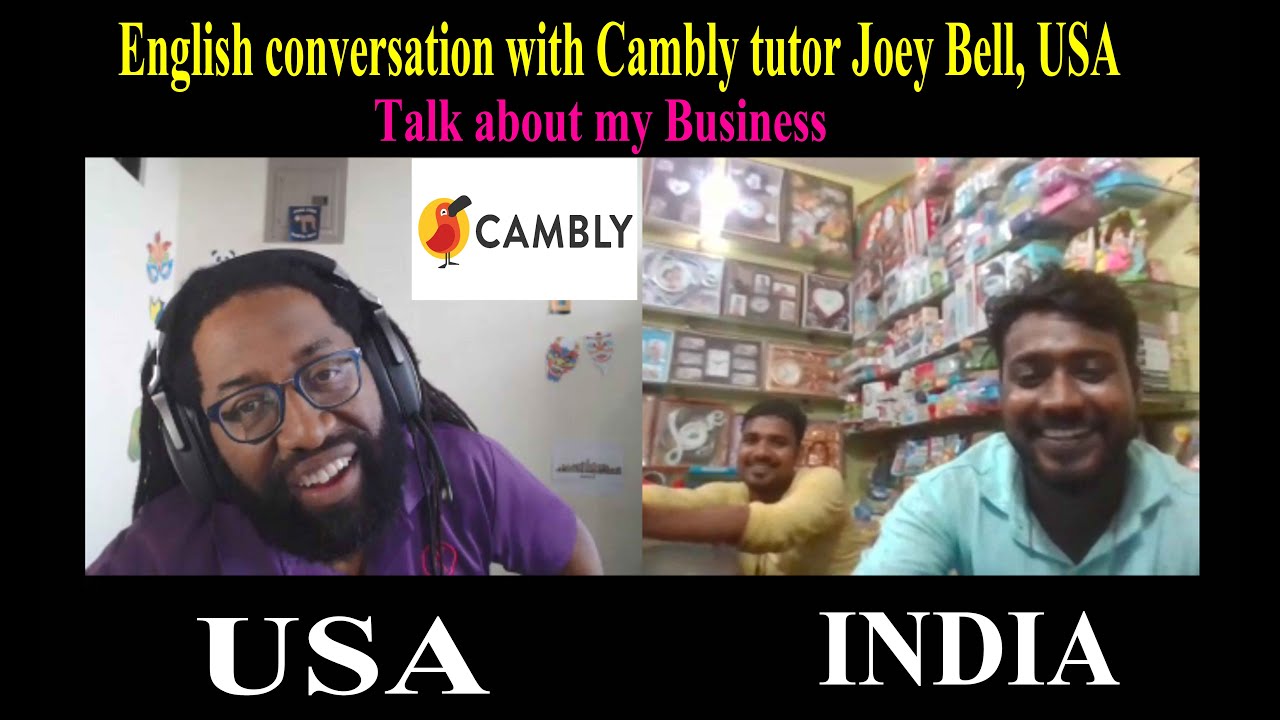 English Conversation With Cambly Tutor Joey Bell, USA || Cambly tutor ...