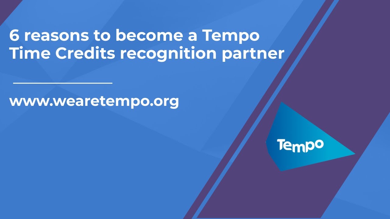 6 reasons to become a Tempo Time Credits recognition partner - YouTube