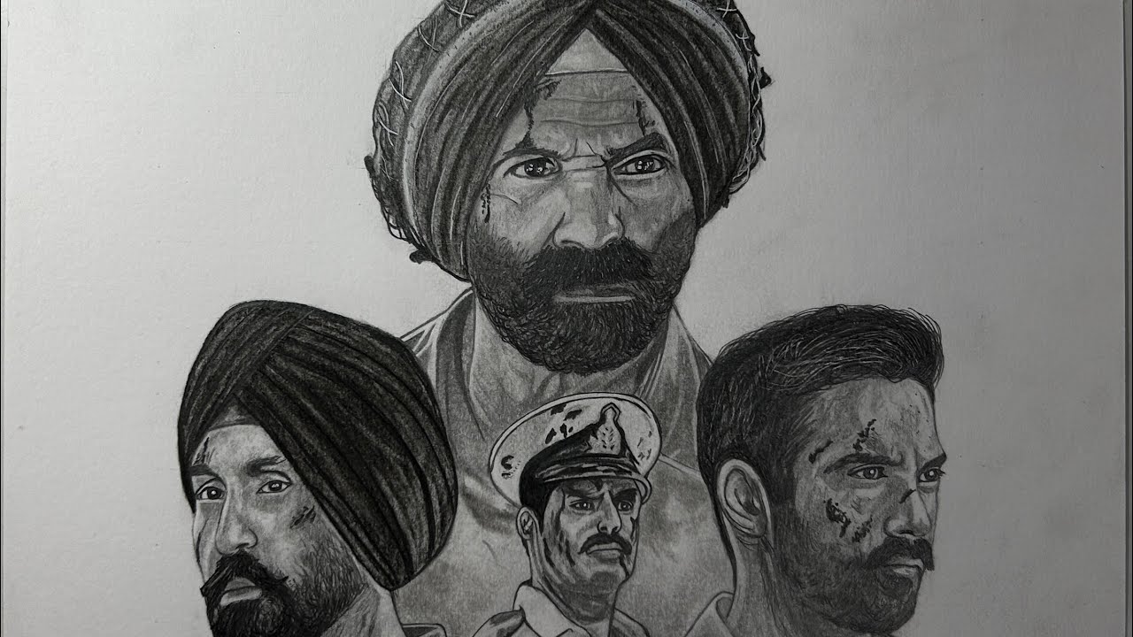 “Border 2 Inspired Soldier Sketch 🇮🇳 | realistic Pencil Sketch Drawing ...