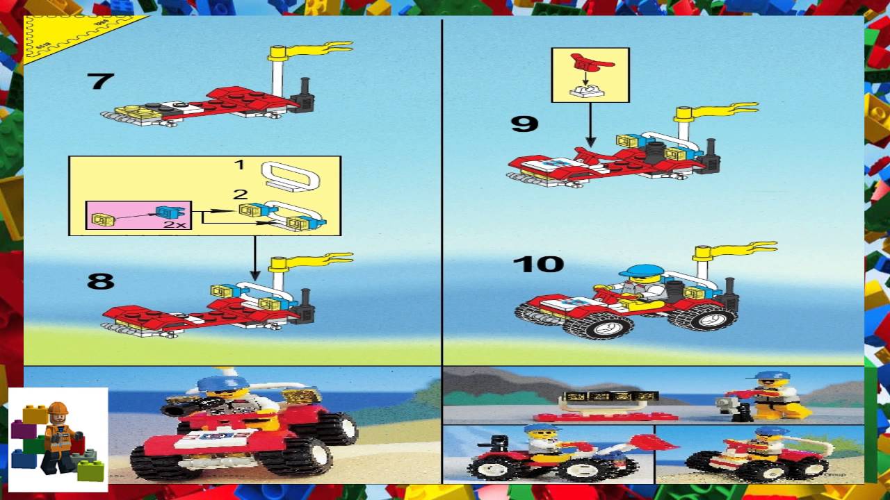 LEGO instructions - City - 6518 - 4-Wheel Motorbike - YouTube