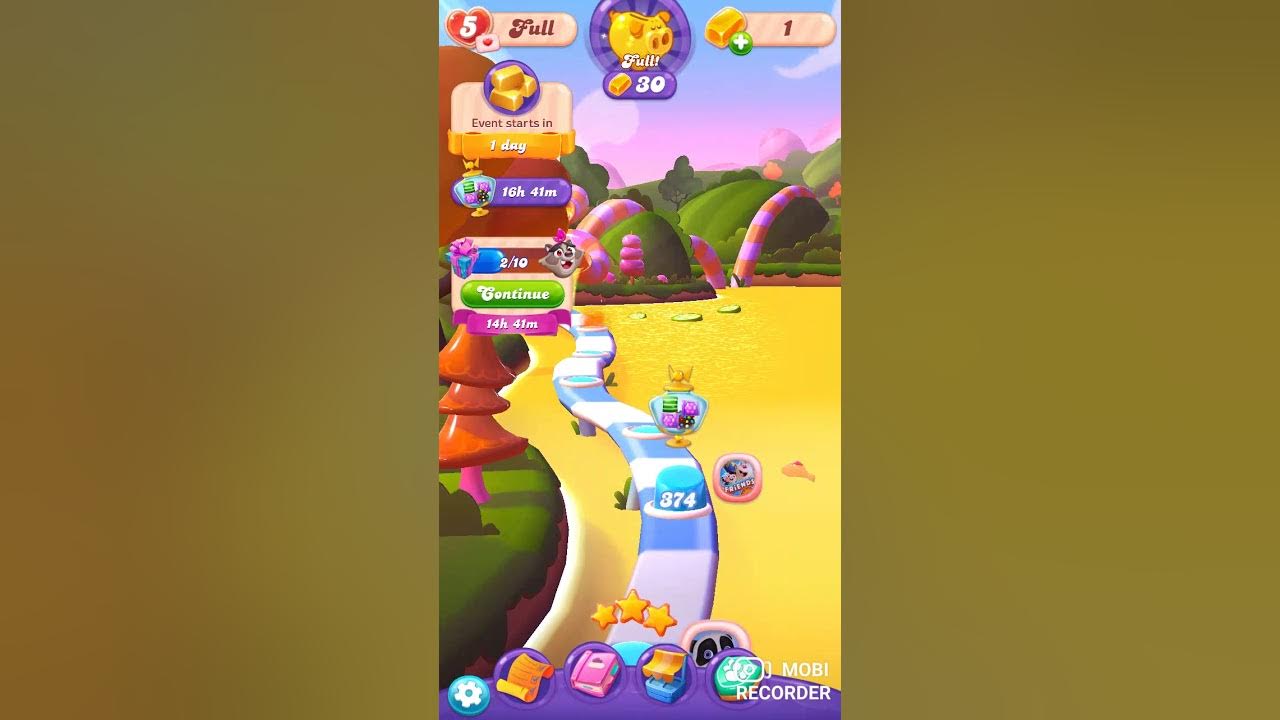 Candy Crush Farinds Saga Level 374 No Booster - YouTube