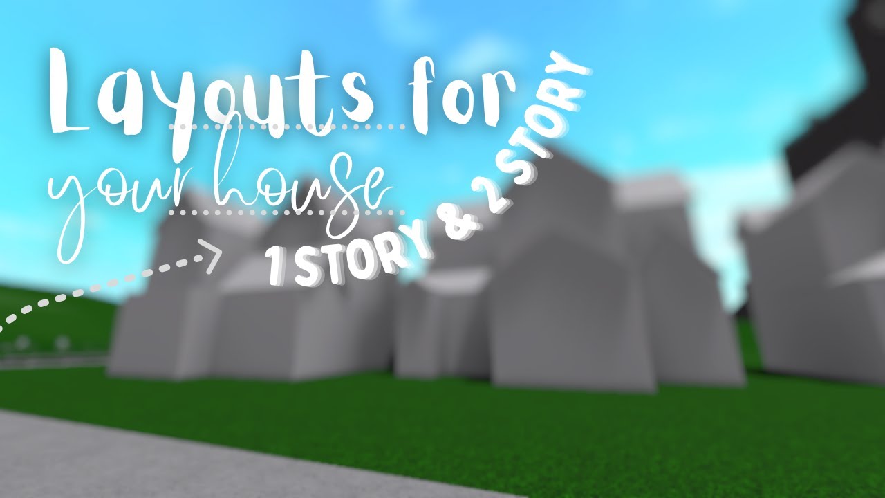1 STORY & 2 STORY LAYOUT HOUSE I ROBLOX BLOXBURG I elysian - YouTube