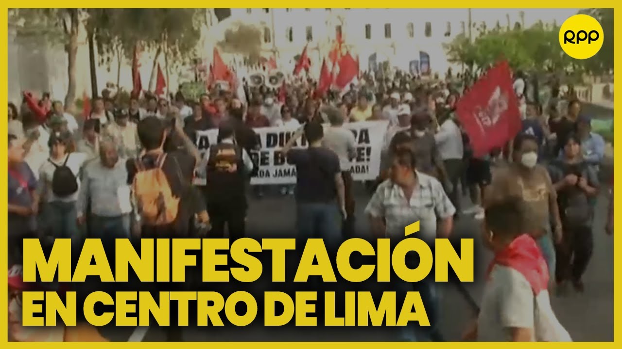 Centro de Lima: Manifestantes protestan contra del Congreso y el ...