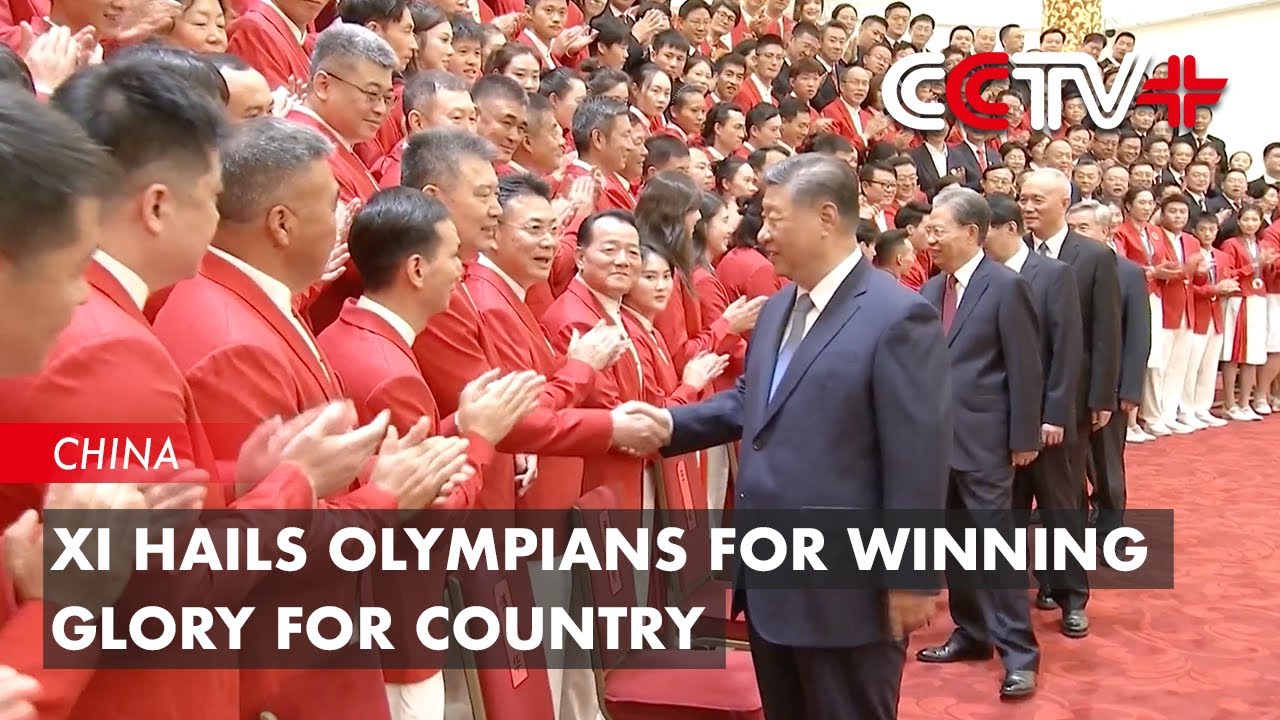 Xi Hails Olympians for Winning Glory for Country - YouTube