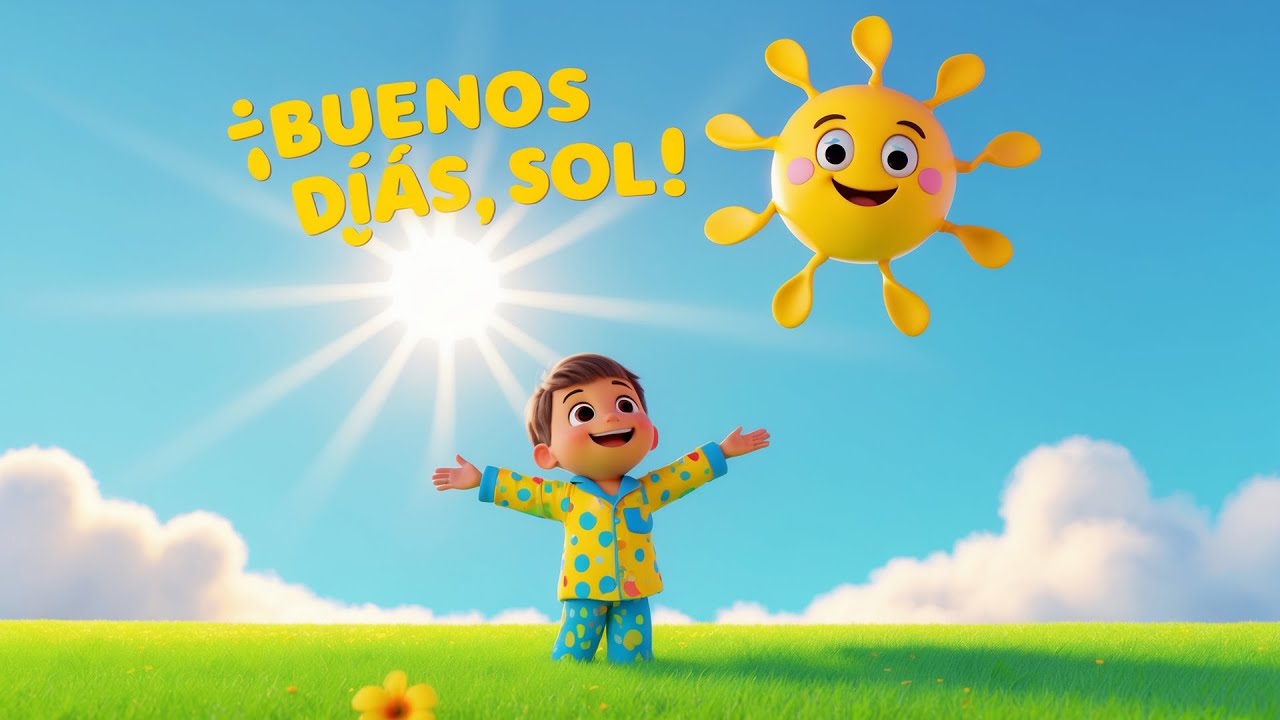 ¡Buenos días, sol – Canción infantil alegre para despertar y rutina de ...