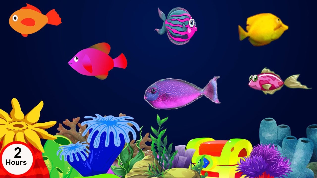 2 Hours super Lullaby for Babies To Go To Sleep nursery rhymes Aquarium ...