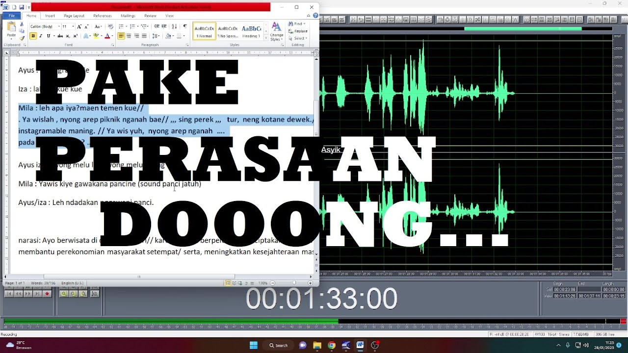 BIAR TAKE VOICE "HIDUP" - BEGINI BELAJAR TAKE VOICE - DENGAN ...