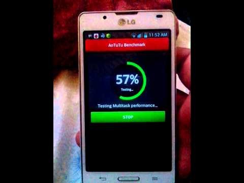benchmark de un lg L7X - YouTube