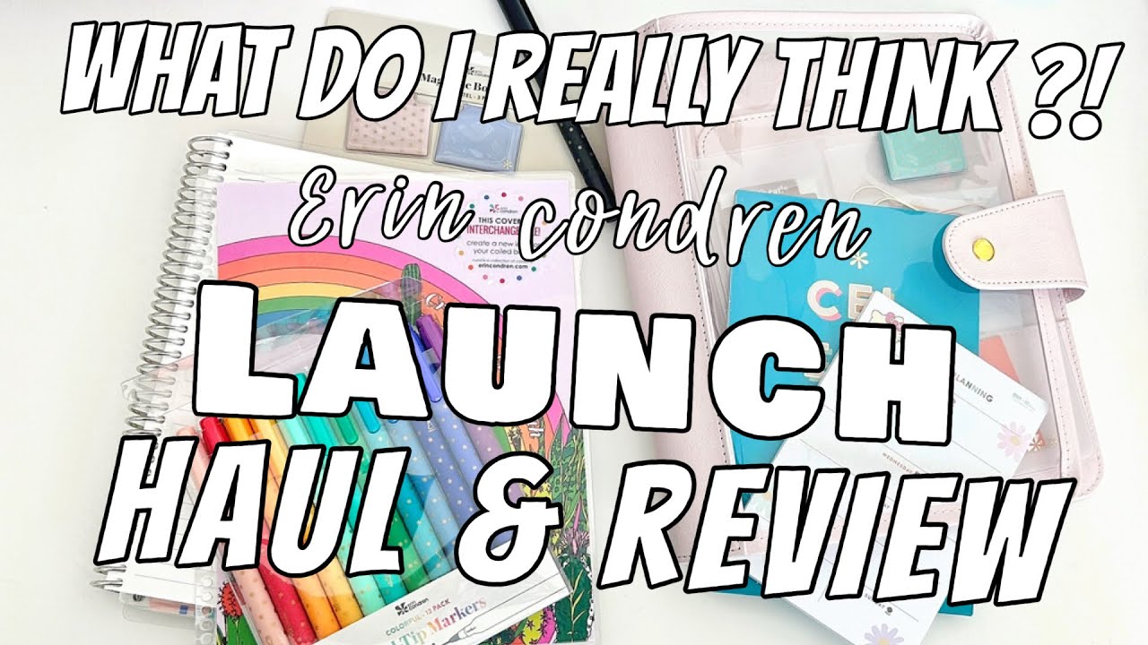 ERIN CONDREN LAUNCH HAUL AND REVIEW 2025 | NEW DUAL TIP MARKERS | NEW ...