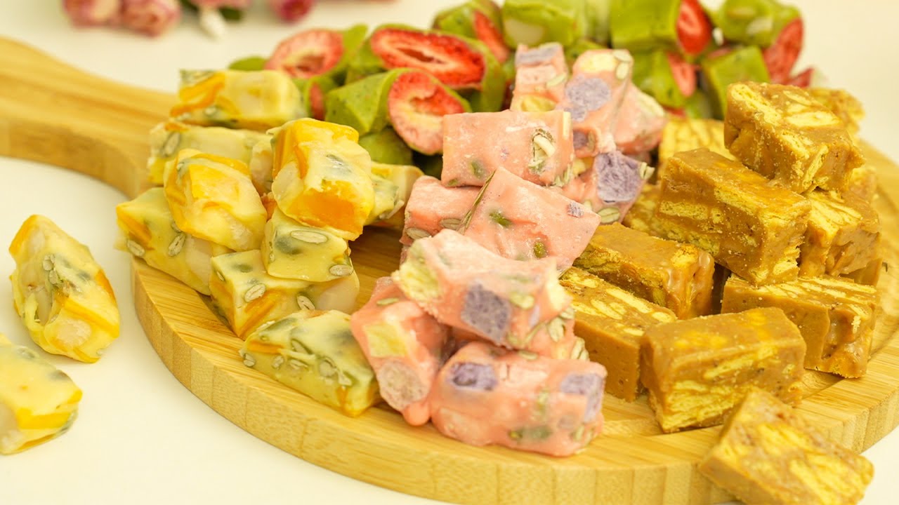 Simple Nougat Recipe | Kẹo Nougat Cực Ngon | ASMR COOKING| Daudau tv ...