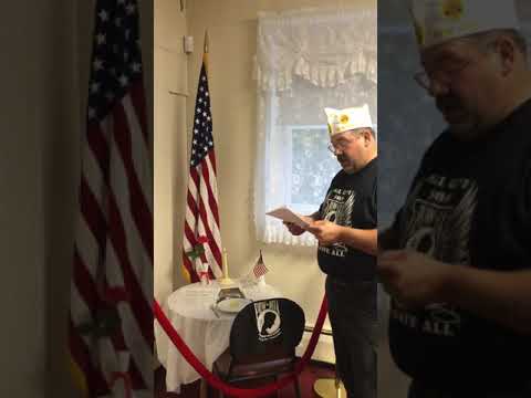 How to set up a POW/MIA table and each items meaning - YouTube